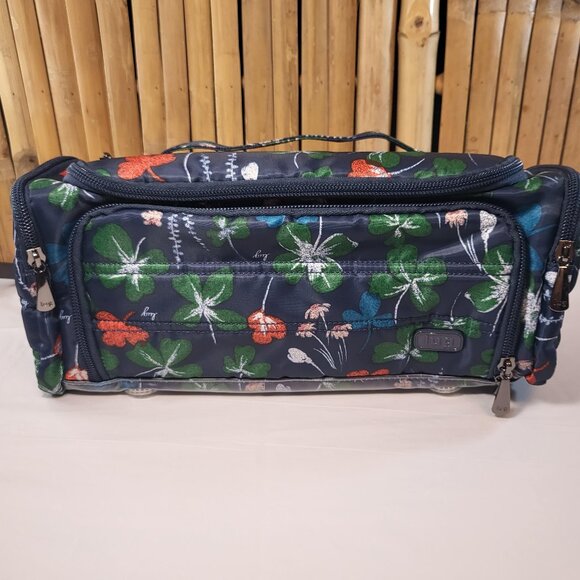 lug | Bags | Lug Trolley Cosmetic Case Blue Wfour Leaf Cloversflowers ...